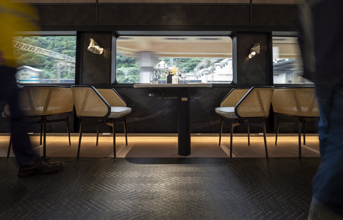 Bolon | Floors for trains | The Moving Kitchen